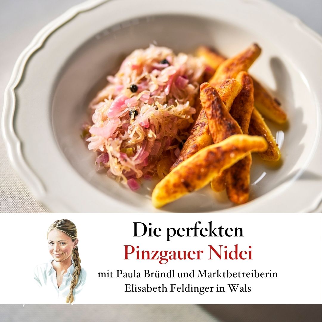 Die perfekten Pinzgauer Nidei – mit Paula Bründl und Marktbetreiberin ...