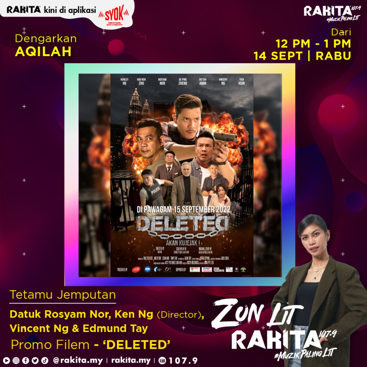 #ZonLITRakita - Pelakon & Pengarah Filem DELETED