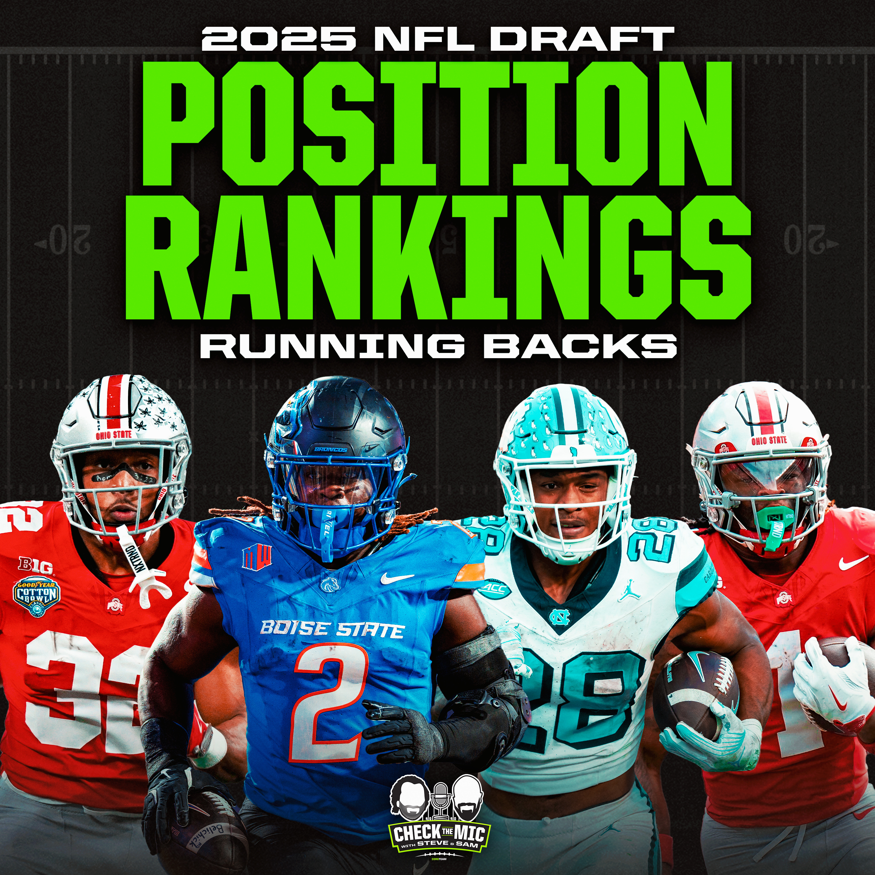 Ranking The Top Running Backs Of The 2025 NFL Draft Class - Check the Mic with Steve Palazzolo ...