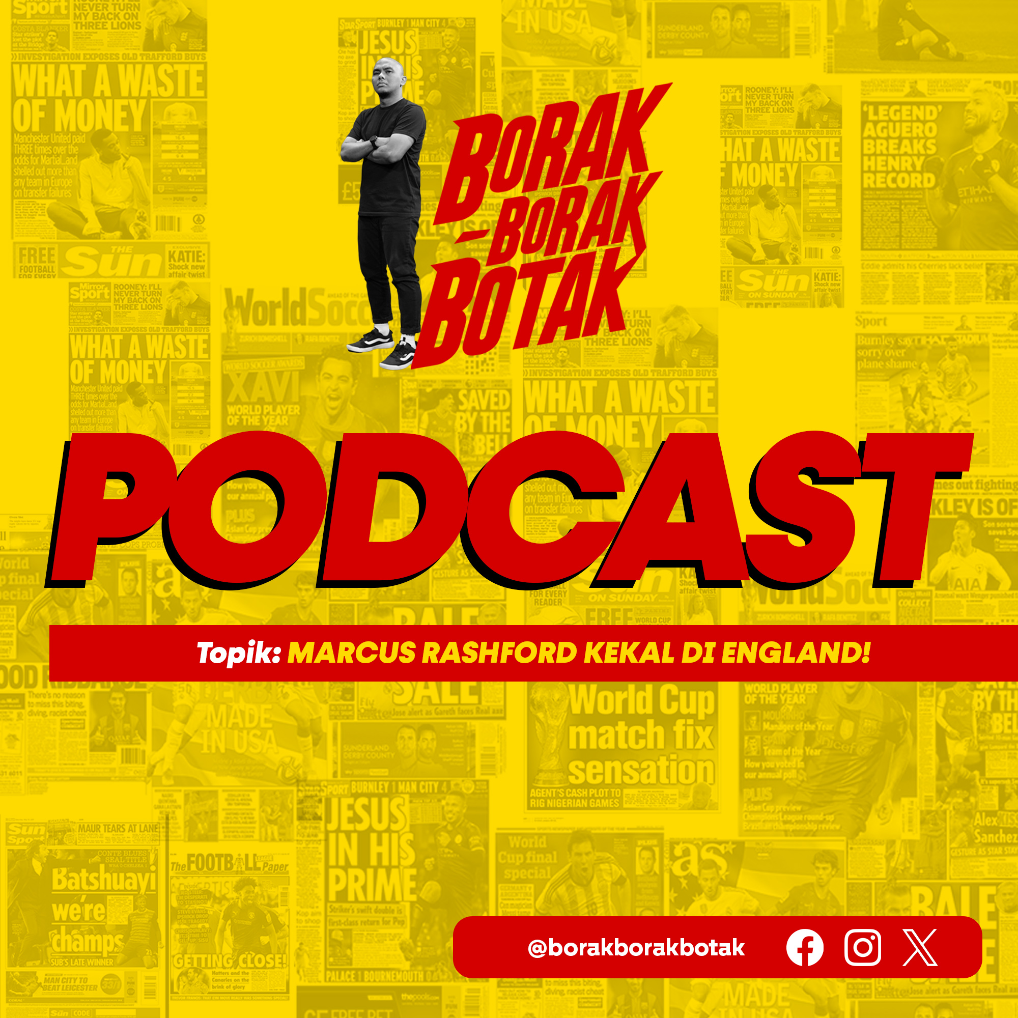 Marcus Rashford kekal di England! | Borak Borak Botak | Musim 2 | Ep25